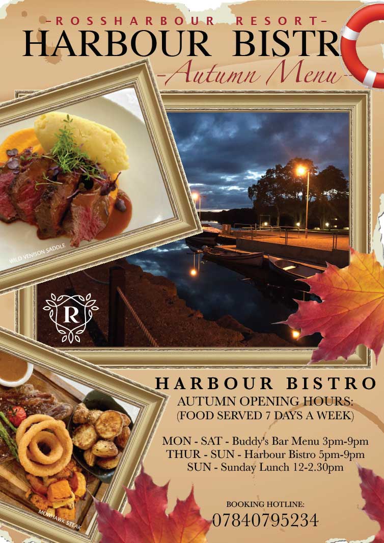 The Harbour Bistro – Rossharbour Resort, Lough Erne, Fermanagh